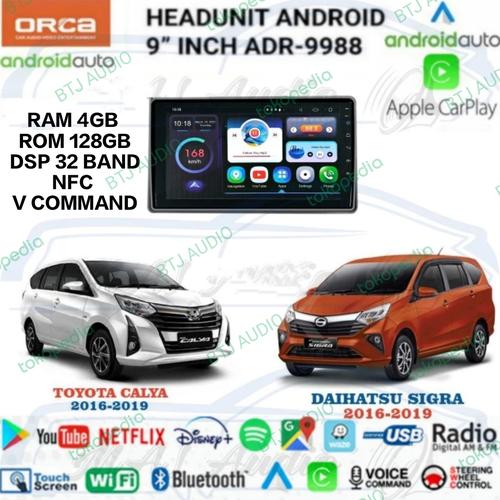 Jual HEAD UNIT TAPE MOBIL ANDROID ORCA FOR TOYOTA CALYA/SIGRA LAYAR 9 ...