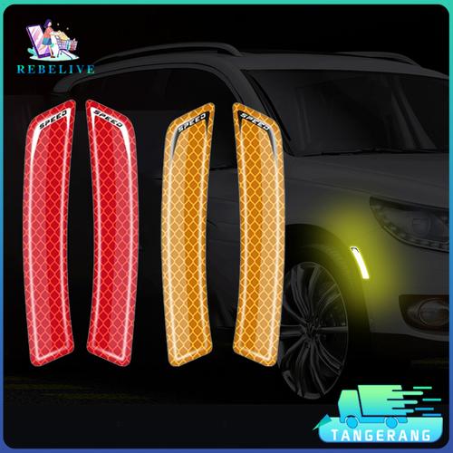 Jual Stiker Bumper Mobil Reflective Sticker Eyebrow Side Marker Emblem ...