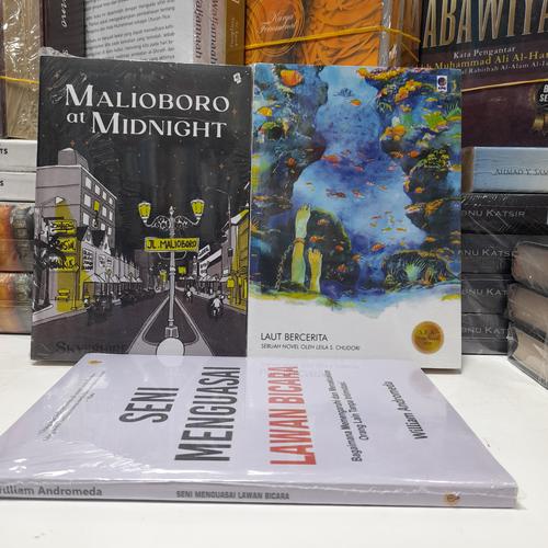 Jual Paket 3 buku malioboro at midnight, buku sesuai dengan gambar, dan ...