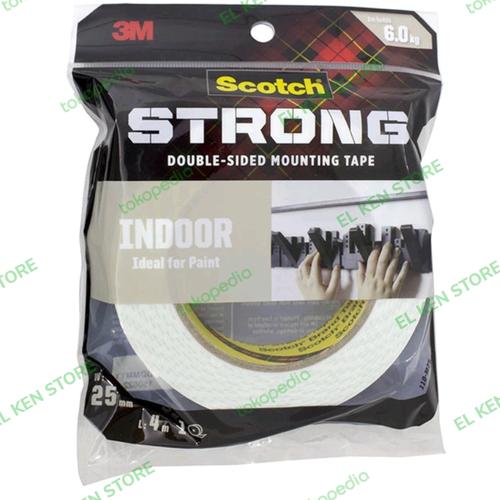 Jual Scotch indoor / Double tape 3m mounting / Kuat beban 7kg 24mm x 3m - Kota Tangerang - EL ...
