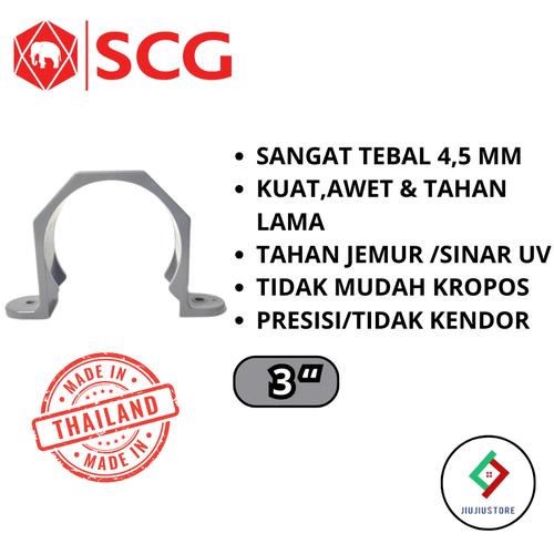 Jual KLEM OMEGA PVC 3 INCH KLEM PIPA 3" SCG KLEM KUPING SCG 3 iNCH ...