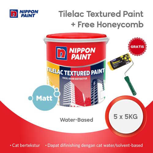 Jual TILELAC TEXTURED PAINT-5KG- CAT INTERMEDIATE TEKSTUR NIPPON PAINT ...