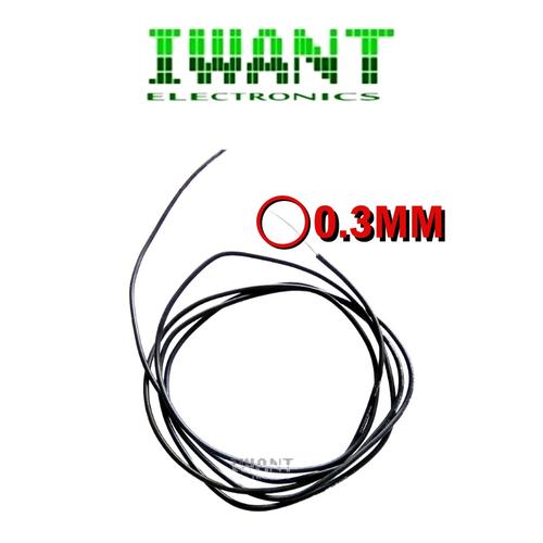 Jual KABEL 28AWG SILICONE RUBBER WIRE CABEL KABEL SERABUT 28 AWG HITAM ...