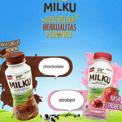 Jual MILKU SUSU UHT KEMASAN BOTOL 200 ML - Coklat - Kota Samarinda ...