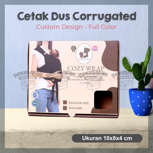 Jual Box Custom Cetak Dus Corrugated 10x8x4 cm min 100 pcs FULL COLOR ...