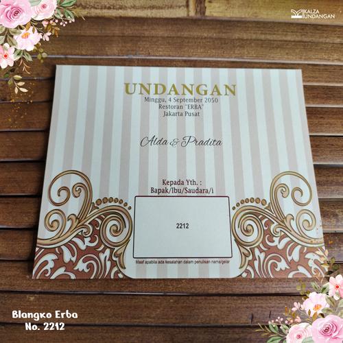 Jual Cetak Undangan Blangko Erba - 2212 - Blangko Kosong - Kota Bekasi ...