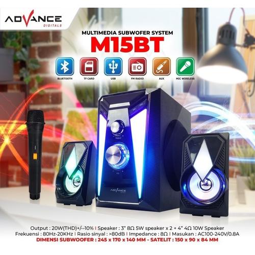 Jual Speaker Advance M15BT Stereo Bluetooth Xtra Bass Subwoofer Free ...