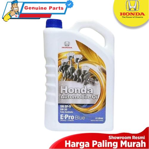 Jual Oli Mesin Mobil Honda E-Pro Blue 5W-30 08234P99F1NN9 Isi 4 Liter ...