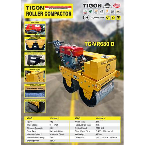 Jual Mesin Perata Aspal Roller Compactor Ride Baby Roller Tigon TG-VR ...