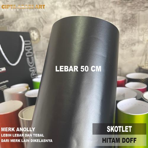 Promo Skotlet Stiker Motor Kaca Akrilik Hitam Doff Stiker Black Matte L ...