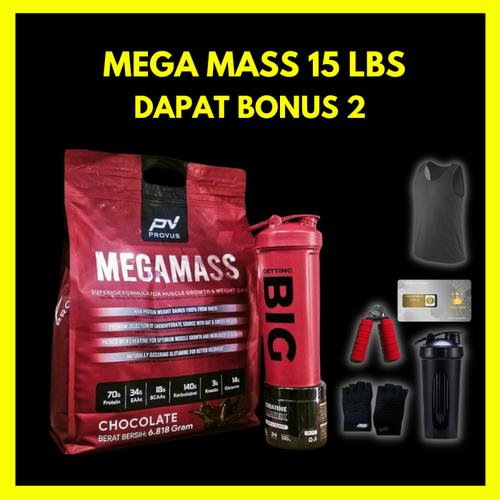 Jual Provus Mega Mass 15 lbs Susu Gainer Penambah Berat Badan Megamass ...