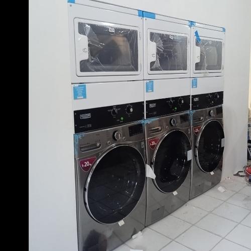 Jual Mesin Cuci LG 20kg dan Dryer Maytag Pintu Kaca Stack Non Coin ...
