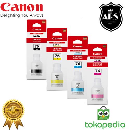 Jual Tinta Canon 76 GI-76 Refill ink Bottle For Canon 1 Set Original ...