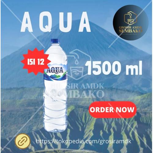Jual AQUA Air Mineral 1500 ml x 12 Botol (1 BOX) - Kota Bogor - Grosir ...