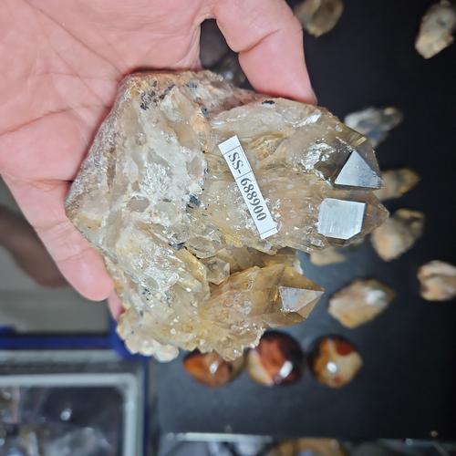 Jual Citrine Congo aka Kundalini Quartz pineaple cluster HQ1 - Kab. Tangerang - selenite store ...