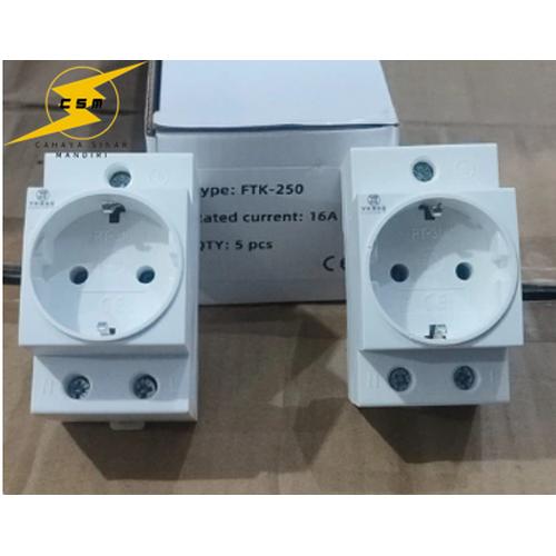 Jual Din Rail Stop KOntak FTK-250 FTK250 rel FTK 250 16A Vorge Dinrail - Jakarta Barat - yudhi ...