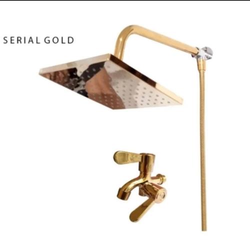 Jual PAKET SHOWER KAMAR MANDI GOLD WALL SHOWER EMAS + KERAN AIR CABANG ...