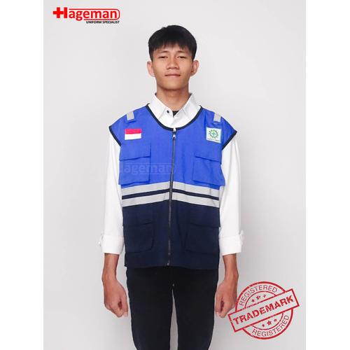 Jual Rompi Safety Warna Biru Benhur/Rompi Kerja/Rompi Biru Benhur Navy ...