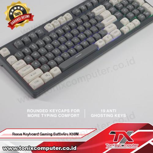 Jual Rexus Keyboard Gaming Battlefire K98M | Keyboard Gaming - Cream ...
