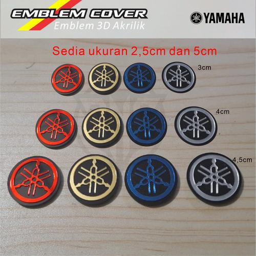 Jual Emblem logo bulat Yamaha Timbul Garputala 3D Akrilik Motor Variasi ...