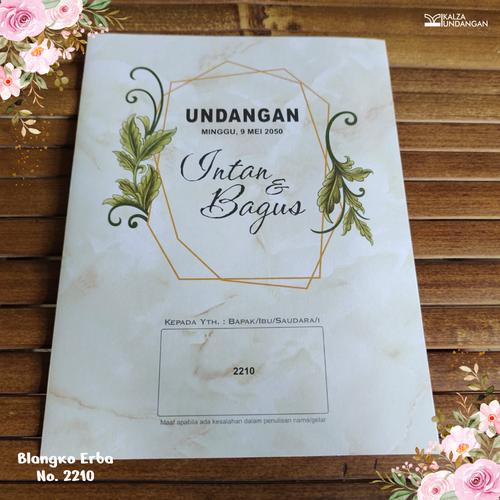 Jual Cetak Undangan Blangko Erba - 2210 - Blangko Kosong - Kota Bekasi ...