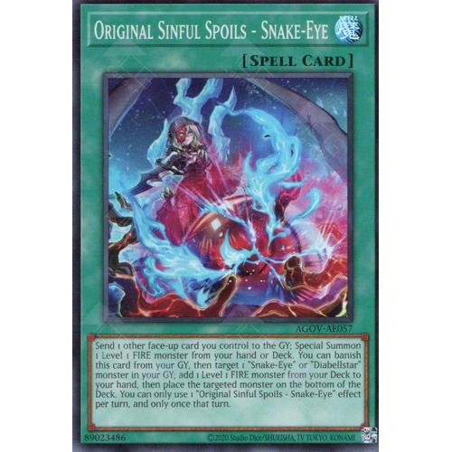 Jual Original Sinful Spoils - Snake-Eye | Rarity | Yugioh AE AGOV-AE057 - SUPER RARE - Jakarta ...
