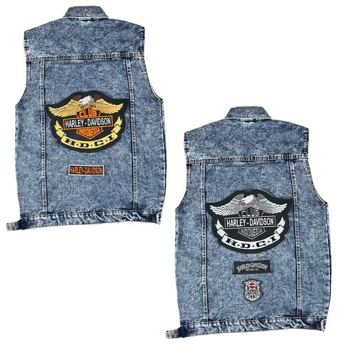 Promo PATCH BORDIR/LOGO HDCI/EMBLEM BORDIR/BACKPATCH HARLEY DAVIDSON ...