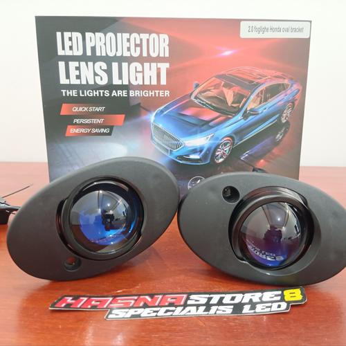 Jual LAMPU BILED FOGLAMP PROJECTOR HONDA OVAL 2 INCH HRV,JAZZ,BRIO,35w ...