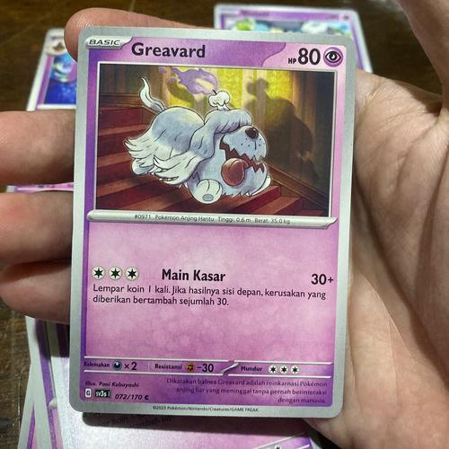 Jual Kartu Pokemon TCG Indonesia Staple sv3s Greavard - Kota Denpasar ...