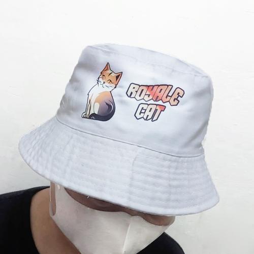Jual Custom Topi Bucket / Bucket Hat Sablon Satuan Souvenir - Putih ...