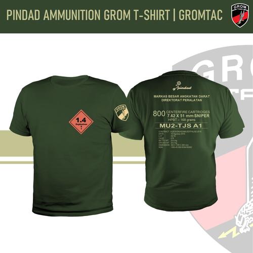Jual KAOS PRIA PINDAD AMMO GROM TSHIRT - Kab. Sukoharjo - Grom Tactical ...