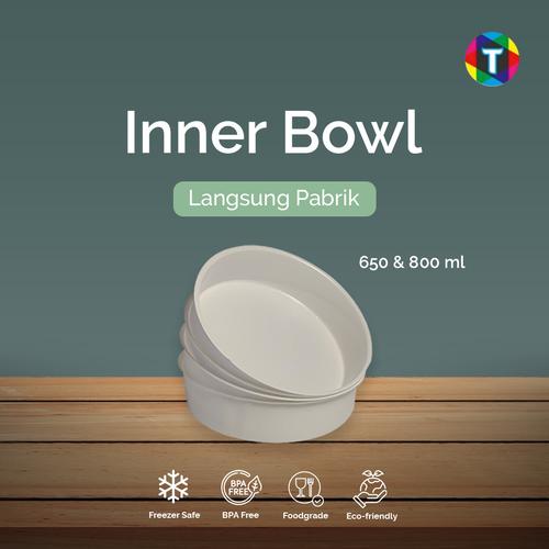 Jual Inner Bowl Polos 650ml & 800ml / Inner Tray Rice Bowl FoodGrade ...