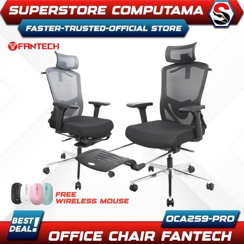 Promo Fantech OCA259 PRO | OCA-259 PRO Kursi Kantor Kerja Office Chair - OCA259 PRO, Hitam ...