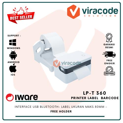 Jual PRINTER BARCODE LABEL THERMAL STIKER RESI IWARE LP-T360 USB ...