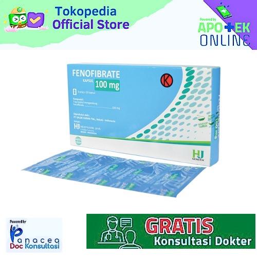 Jual FENOFIBRATE HEXPHARM 100 MG 1 STRIP ISI 10 KAPSUL - Kota Bekasi ...