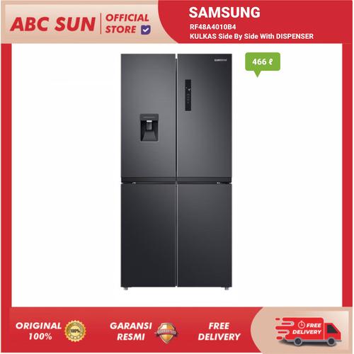 Promo SAMSUNG RF48A4010B4 KULKAS Side By Side With DISPENSER Cicil 0% ...