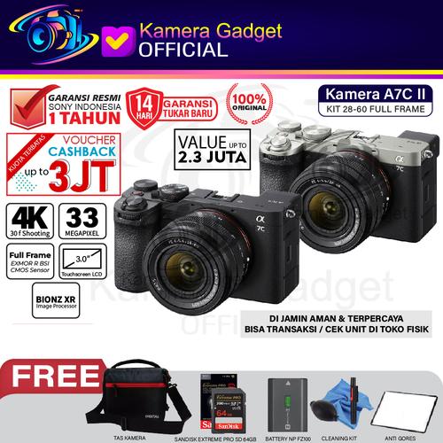 Promo Sony A7C II kit 28-60mm Mirrorless Alpha A7 C Mark 2 28-60 mm ...