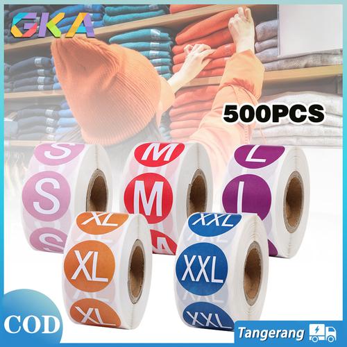 Jual Stiker Label Size Pakaian isi 500pcs-Clothes Size Sticker - S ...
