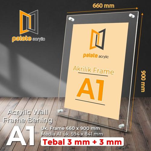 Jual AKRILIK WALL FRAME A1/ ACRYLIC FRAME A1 3mm+3mm - LANDSCAPE ...
