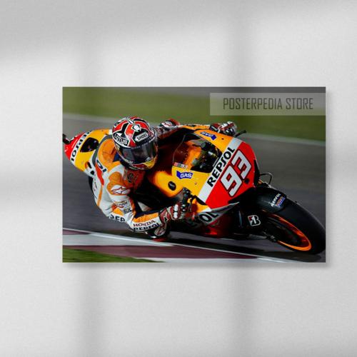 Jual Poster Bingkai marc marquez | Poster Moto GP | Hiasan Dinding 9 ...