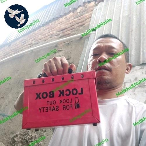 Jual Safety LOTO Box for Lockout Tagout Lock Devices up to 12 Padlocks ...