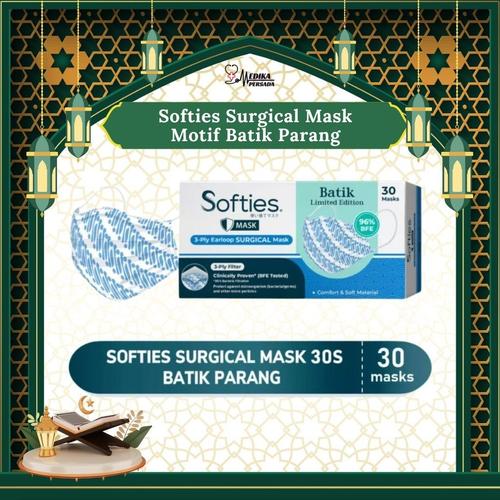 Jual Softies Surgical Mask Earloop Motif Batik Parang 30pcs - READY - S ...