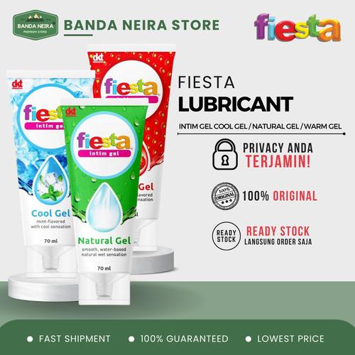 Jual FIESTA Natural / Warm / Cool Gel / Pelumas Lubricant Pria & Wanita ...