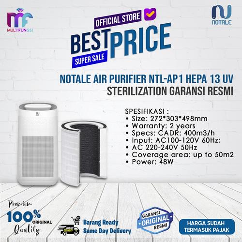 Jual Notale Air Purifier NTL-AP1 Hepa 13 UV Sterilization Garansi Resmi ...