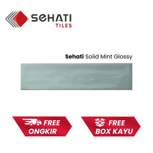 Promo Keramik 6.5x26.6 Pilih Warna Glossy Pink / Putih / Hitam / Biru ...