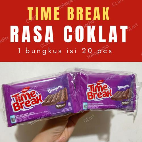 Jual Nabati Time Break coklat 16 gr, 1 bungkus isi 20 pcs - Kab. Asahan ...