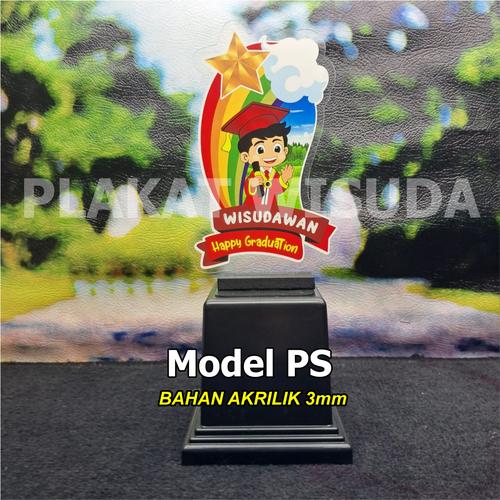 Jual MODEL PS AKRILIK 3mm Plakat Wisuda Piala Wisuda Anak TK/PAUD - PS ...