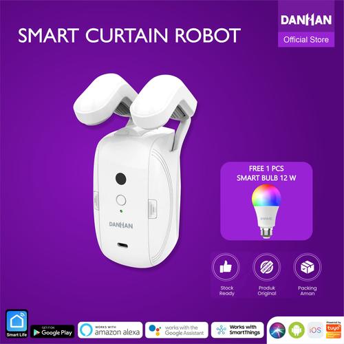 Jual Smart Curtain Robot Danhan Otomatis WiFi Wireless Tuya-Curtain ...