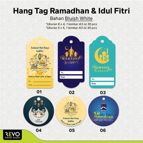 Jual Cetak Hang Tag Ivory/Tag Idul Fitri/Tag Hampers/Tag Lebaran - no 3 ...