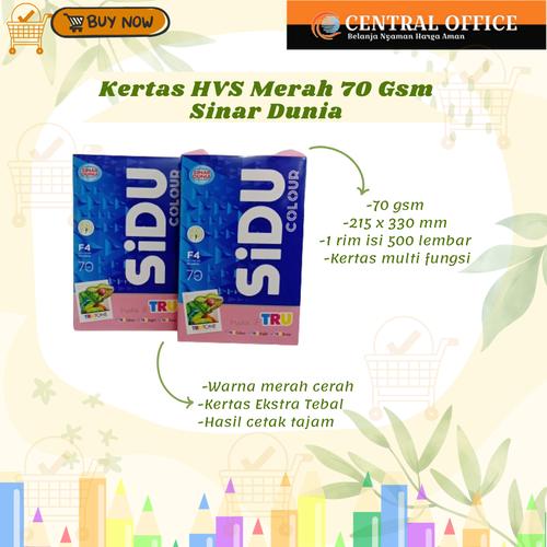 Jual Kertas Hvs F4 Warna 70 Gsm Sinar Dunia/Kertas Folio - Biru, Rim ...
